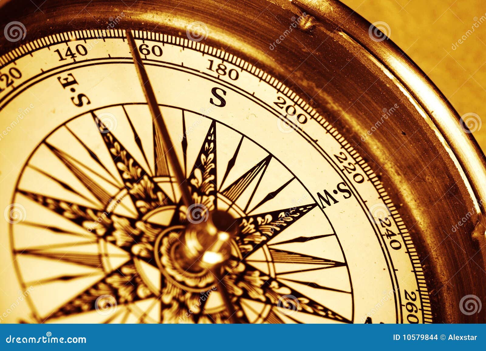 Old compass stock photo. Image of cartography, direction - 10579844