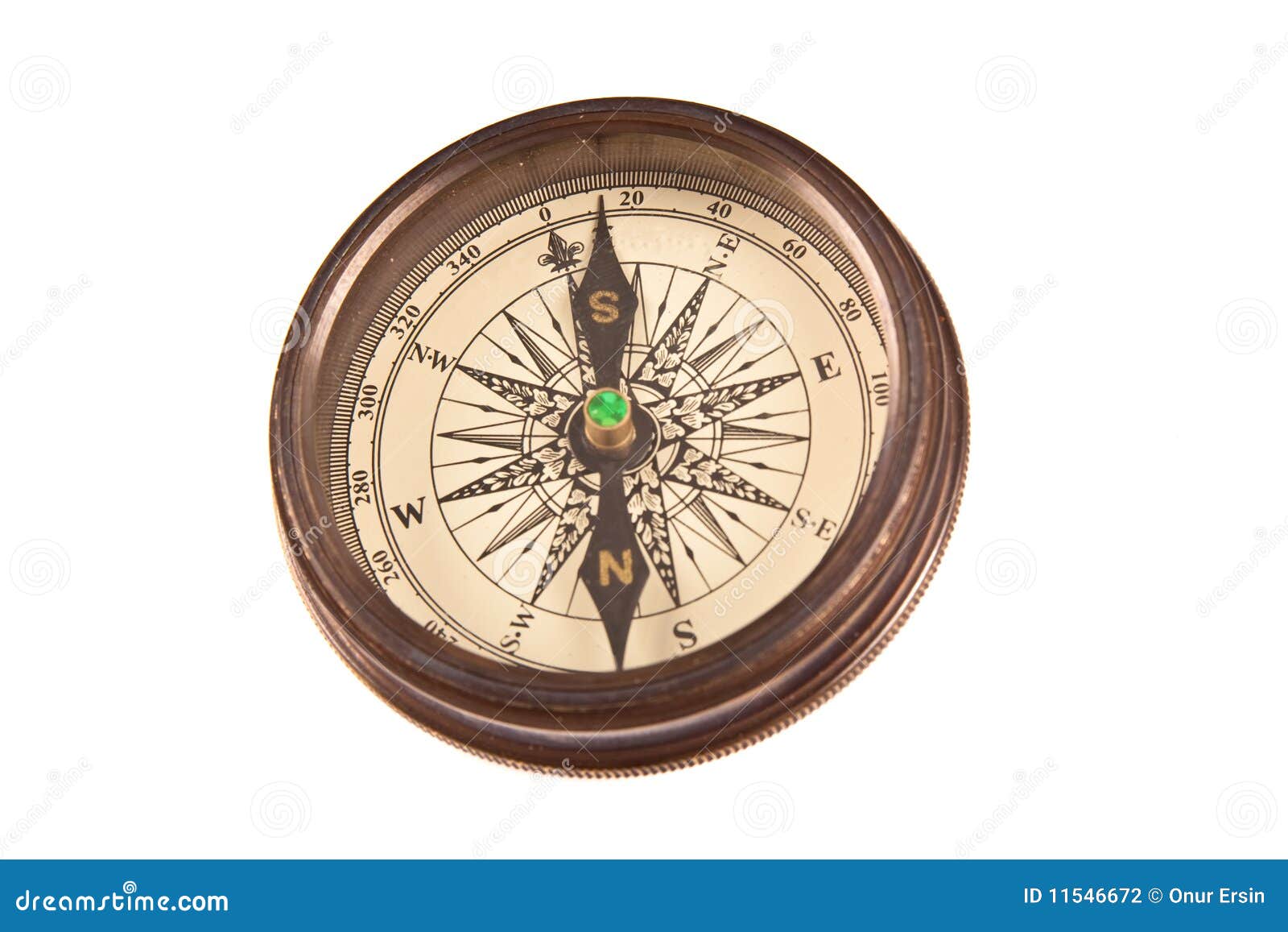 Old Compass stock photo. Image of equipment, white, navigational - 11546672
