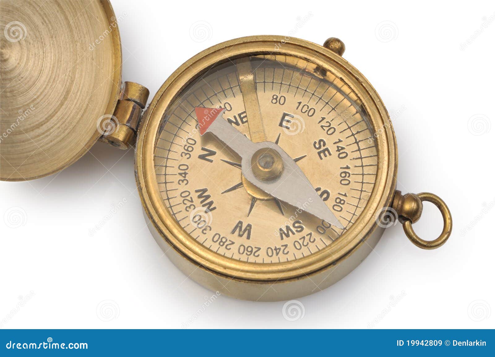 Old compass stock image. Image of yellow, pointer, north - 19942809