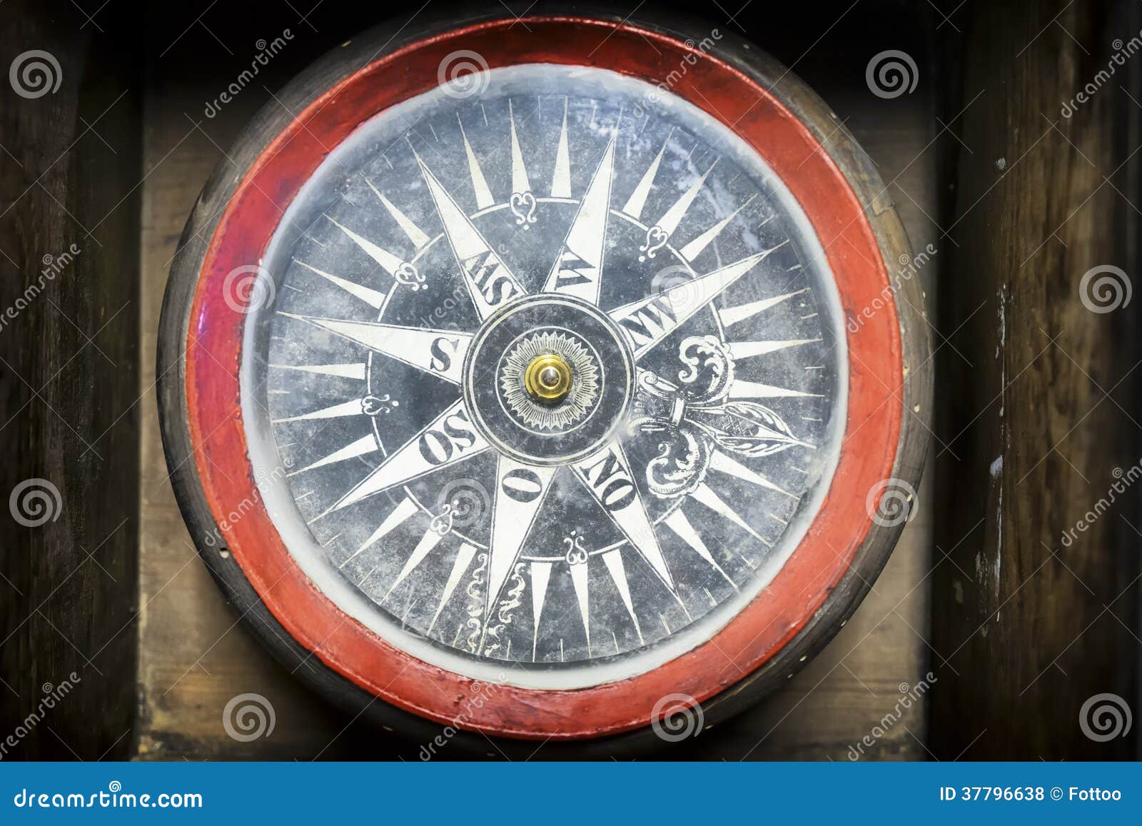Old compass stock photo. Image of detail, orientation - 37796638