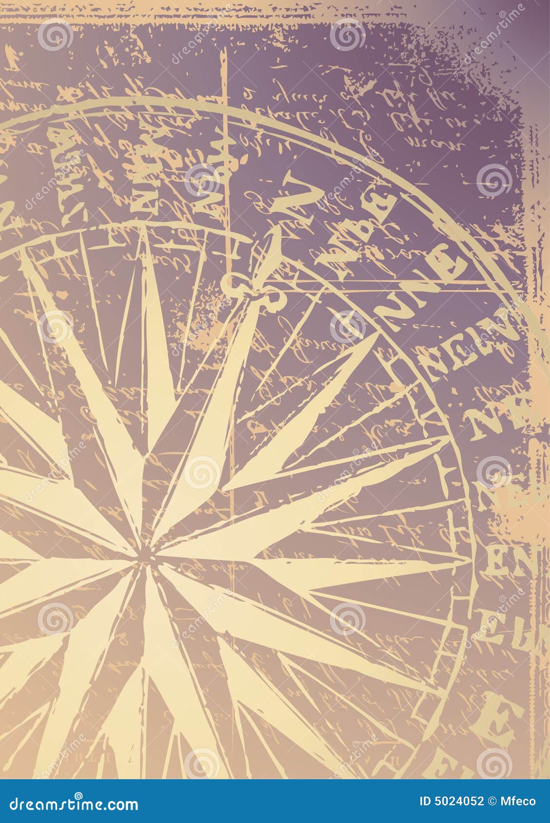 Old compass stock vector. Illustration of vector, retro - 5024052