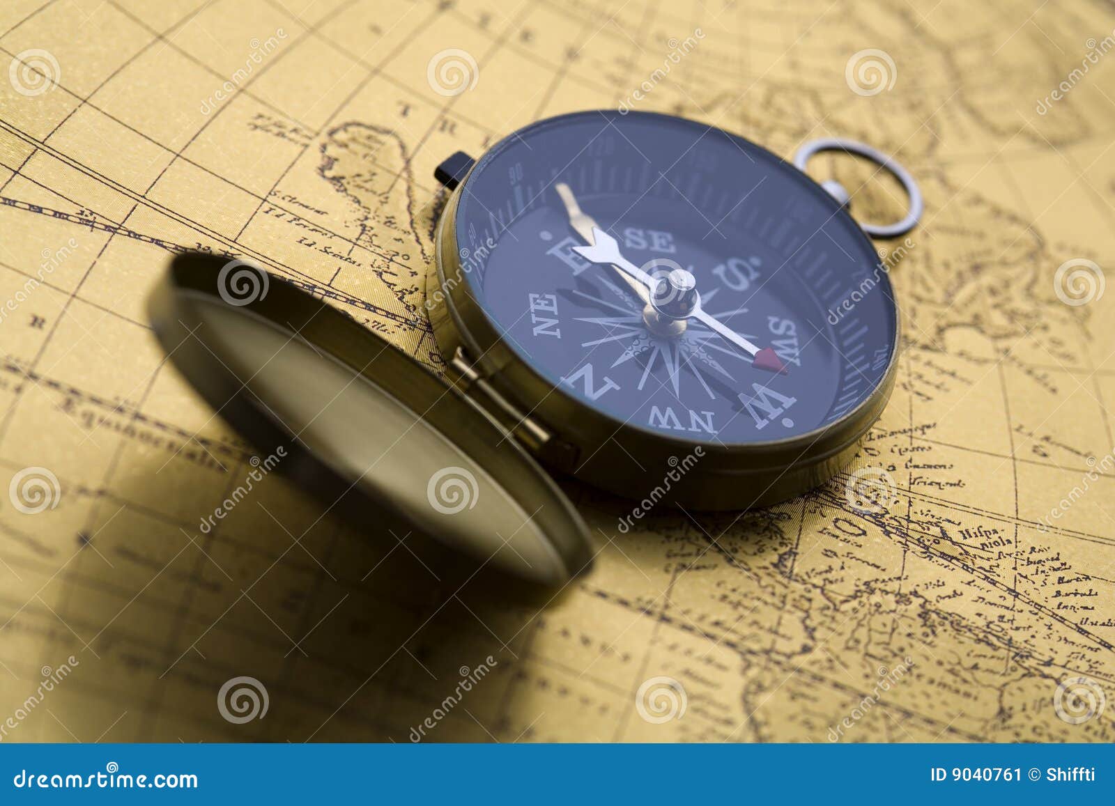 Old compass stock image. Image of backgrounds, travel - 9040761