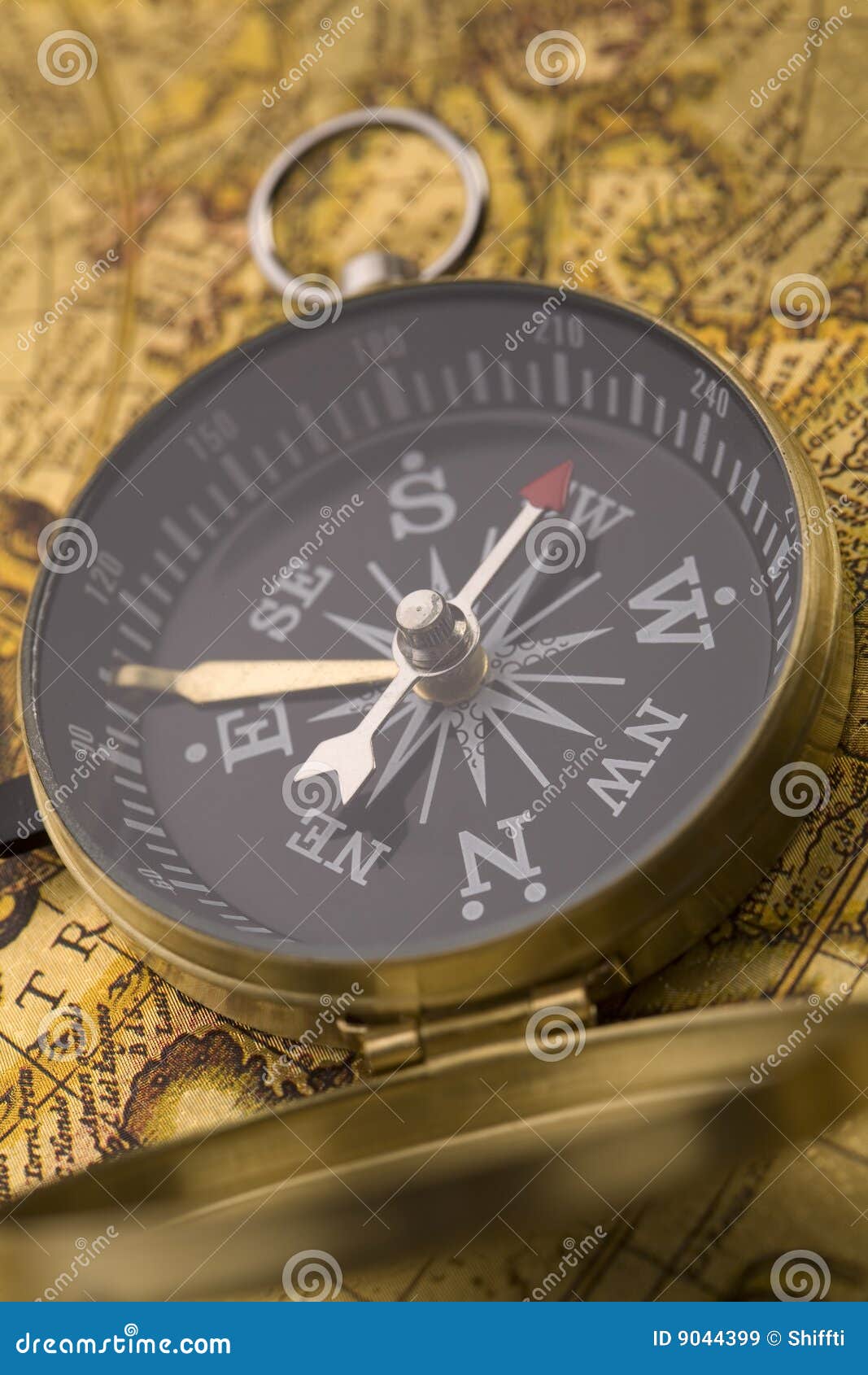 Old compass stock image. Image of bronze, plan, backgrounds - 9044399