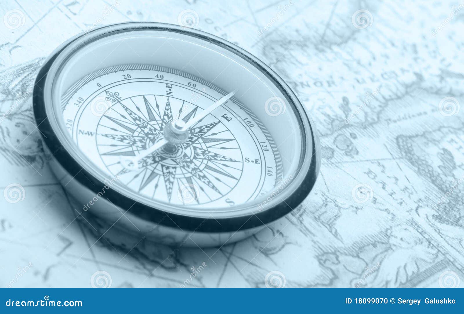 Old compass on ancient map stock photo. Image of topography - 18099070