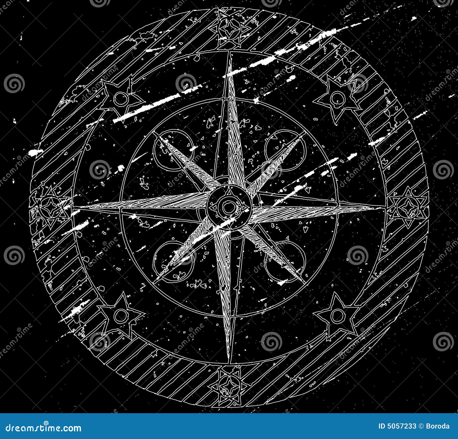 Cartographer. Map And Compass. Atlas Book. Vector Illustration ...