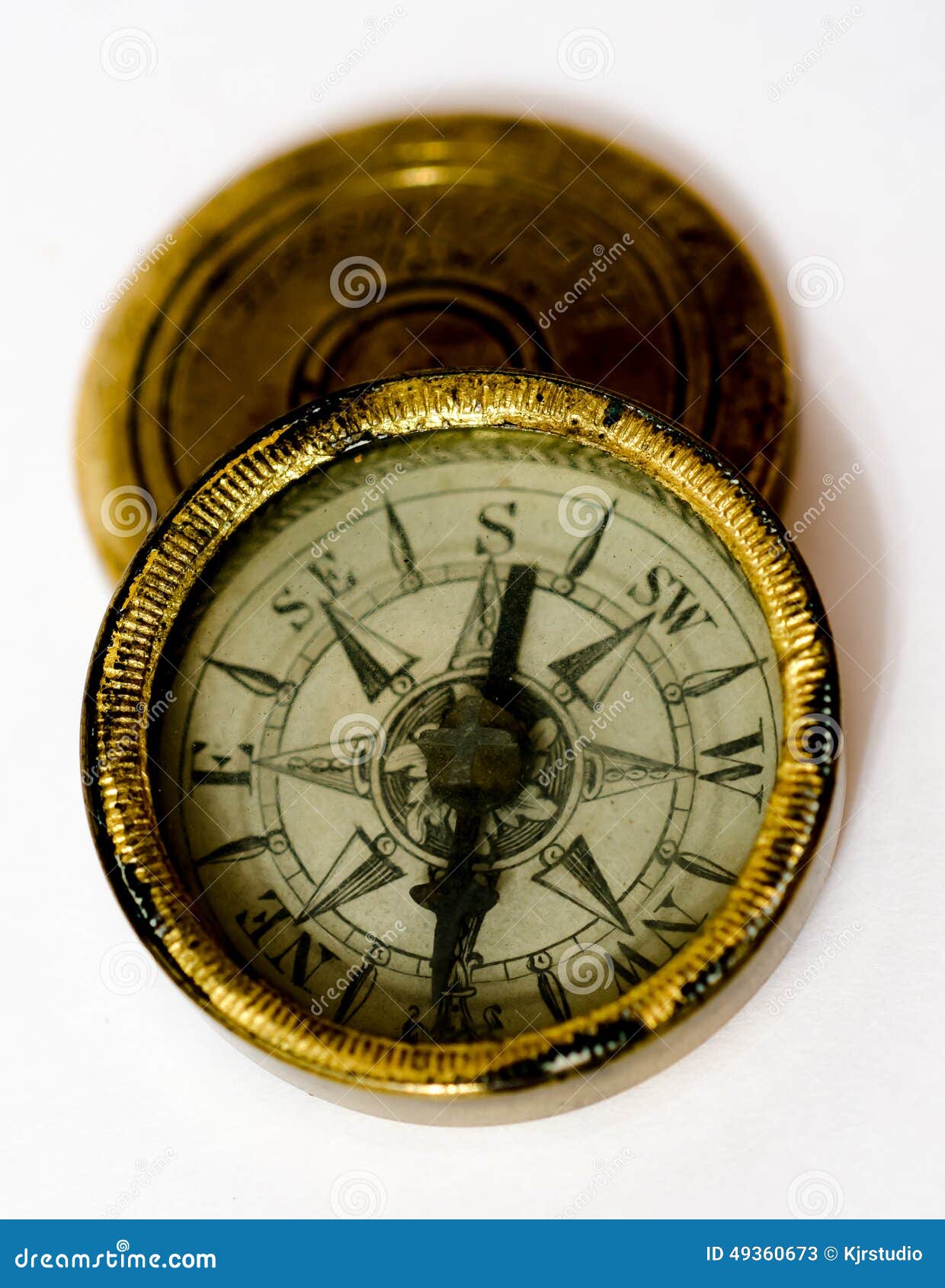 Old compass 1831 stock image. Image of exploring, longitude - 49360673
