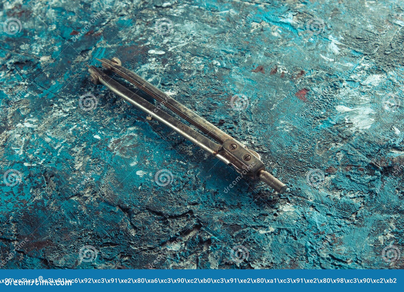 Compass Drawing Circle On Graph Paper Royalty-Free Stock Photo ...