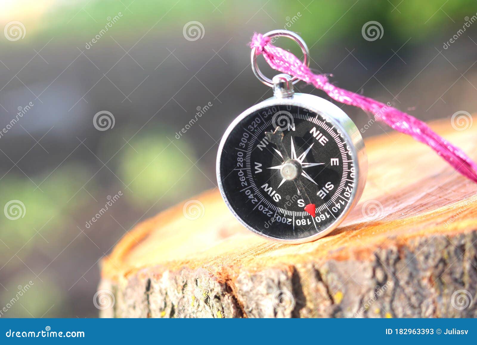 Old Compass on Natural Background Stock Image - Image of macro ...