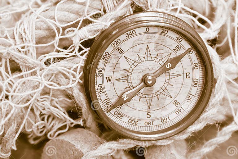 Old compass stock image. Image of brass, recreation, compass - 35321167