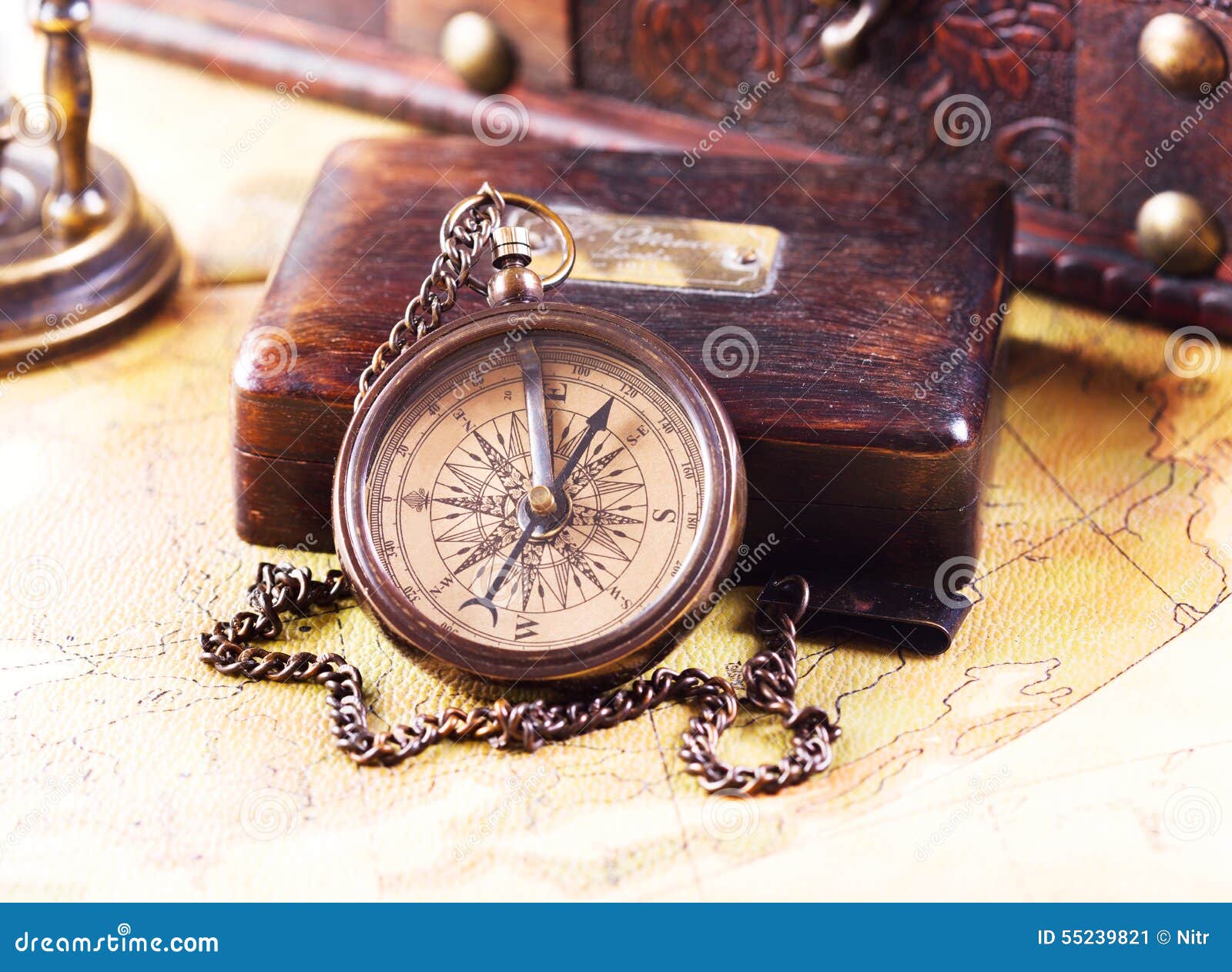 Old compass stock image. Image of decorative, history - 55239821