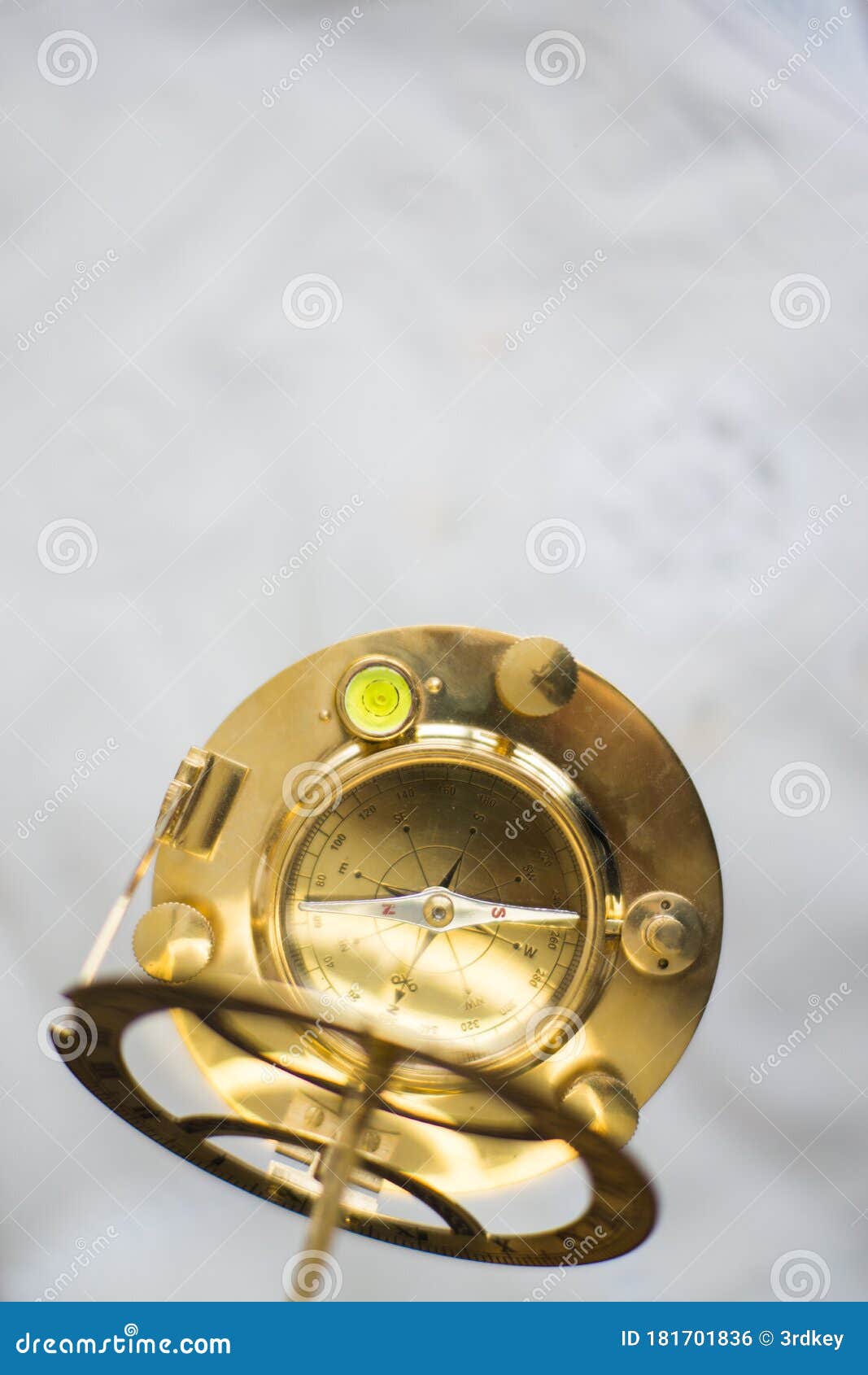 Vintage Arabic Compass Isolated On White Background Stock Photography ...