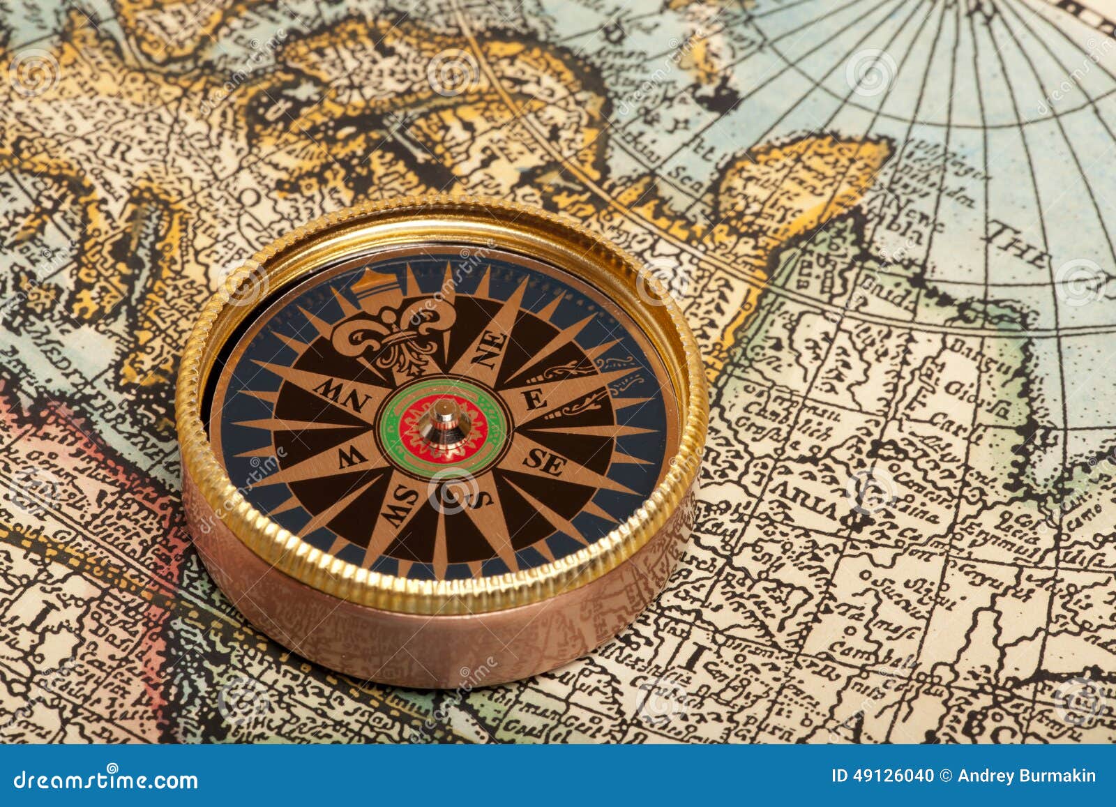 Old compass stock photo. Image of century, cover, magnetic - 49126040