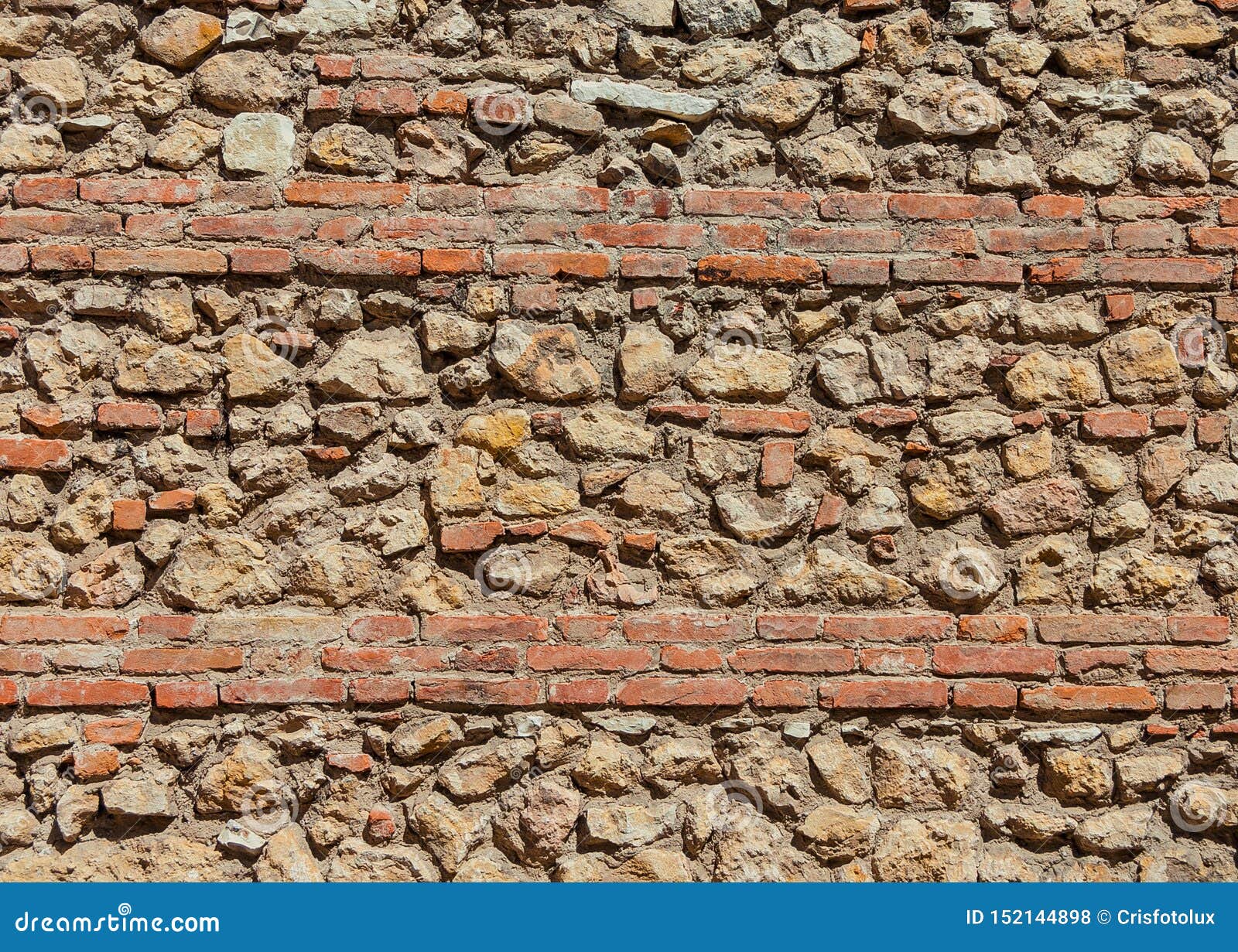 Old Composite Brick and Block Wall Background Stock Photo - Image of ...