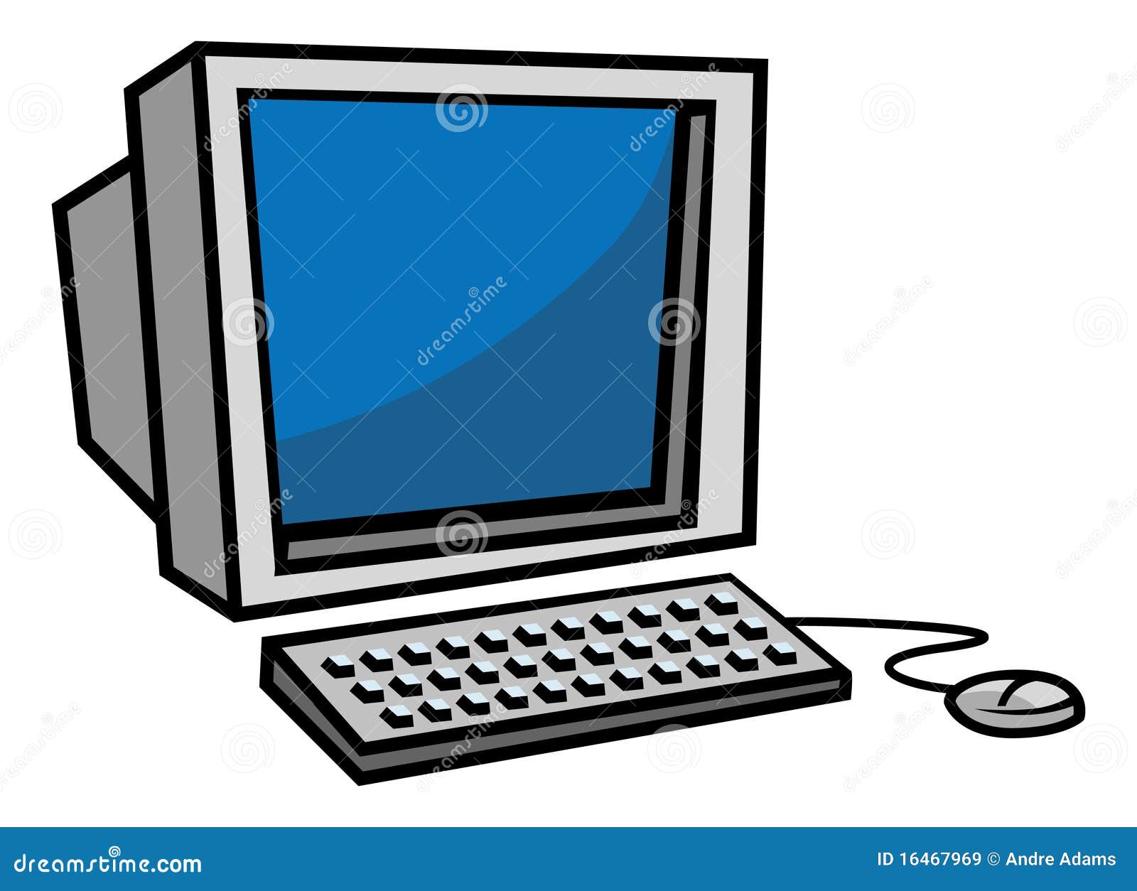 Old computer stock illustration. Illustration of computer - 16467969