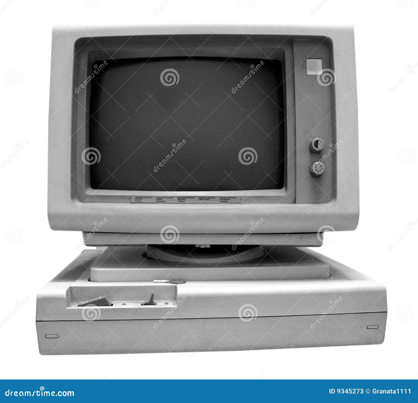 Old computer stock image. Image of commerce, calculator - 9345273