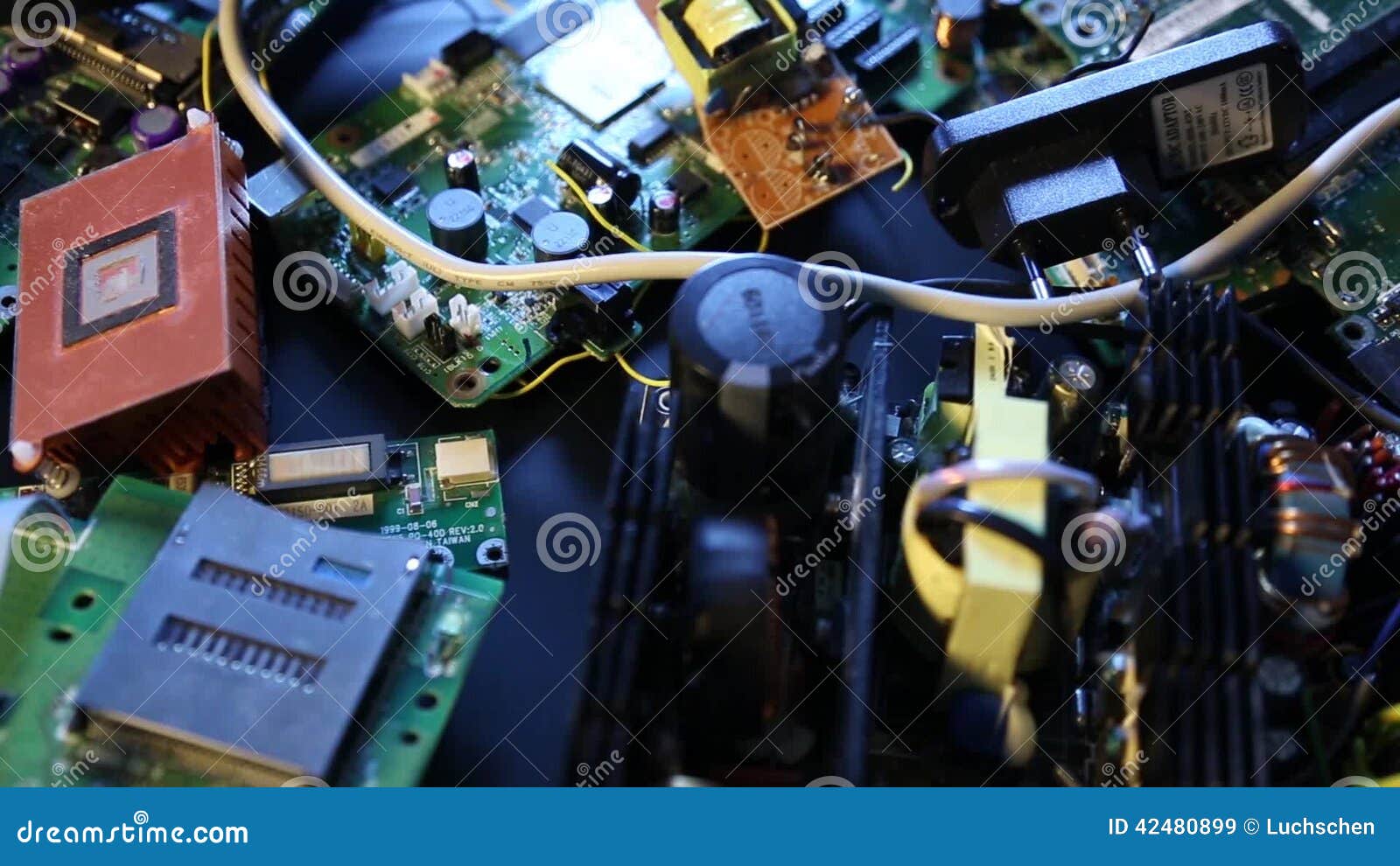 Old computer boards stock video. Video of heap, backgrounds - 42480899