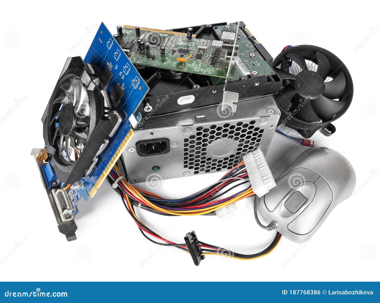 Old Computer Cables and Devices Stock Photo - Image of computer, trash ...