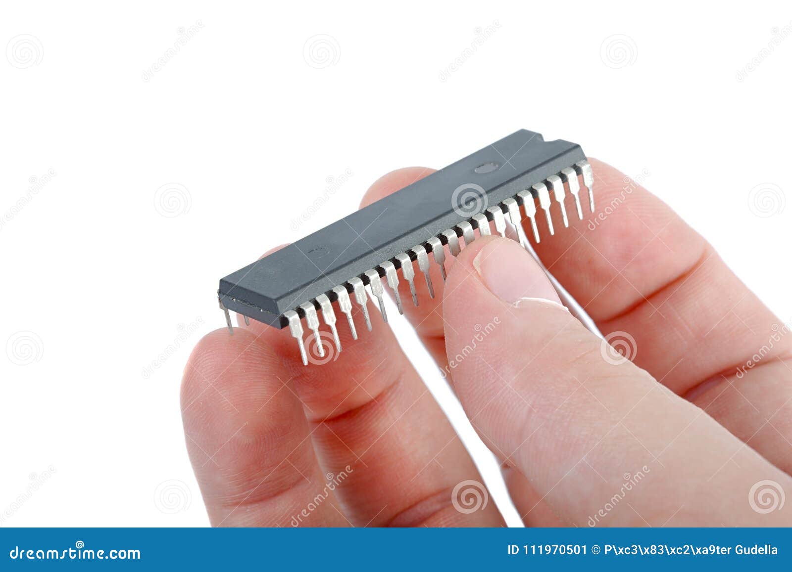 Old Computer Chip stock image. Image of microchip, simple - 111970501
