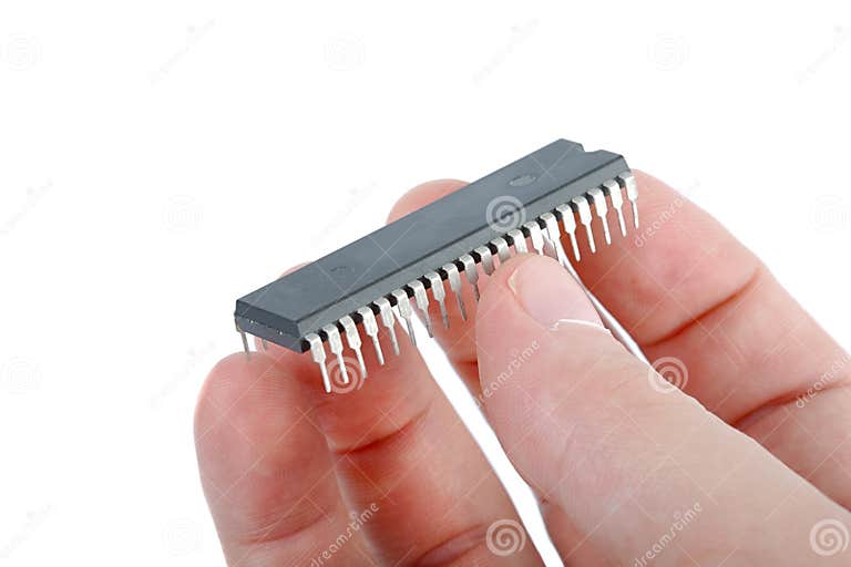 Old Computer Chip stock image. Image of microchip, simple - 111970501