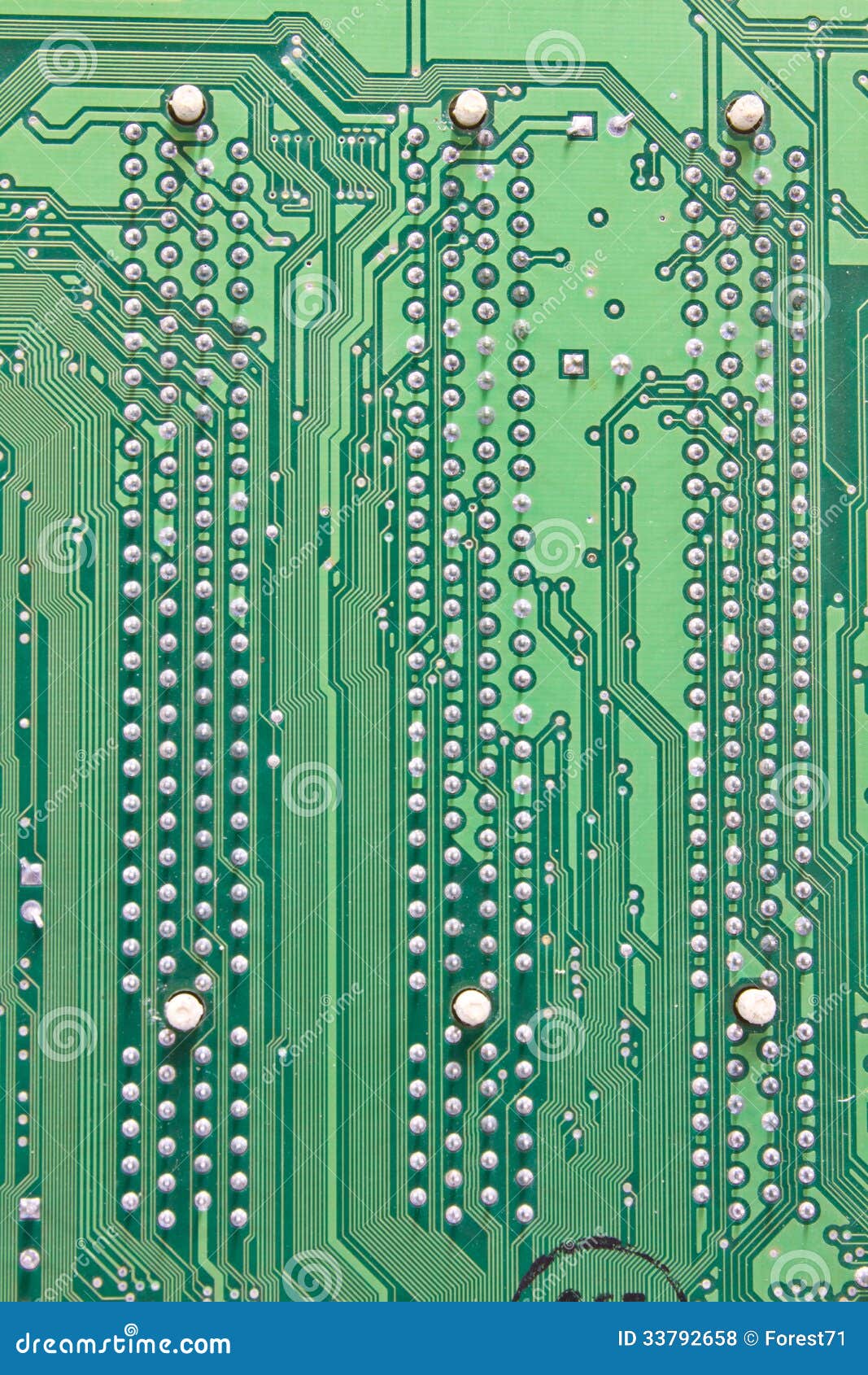 Old computer circuit board stock photo. Image of industry - 33792658