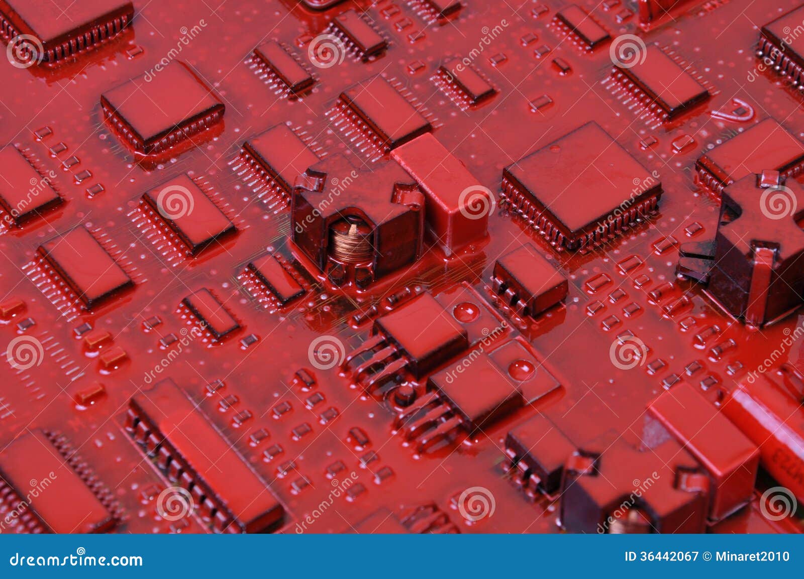 Old computer circuit board stock image. Image of chip - 36442067