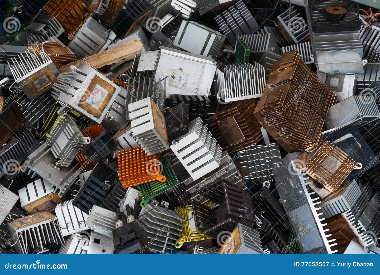 Old Computer Cooling Radiators Stock Image - Image of recycling, cooler ...