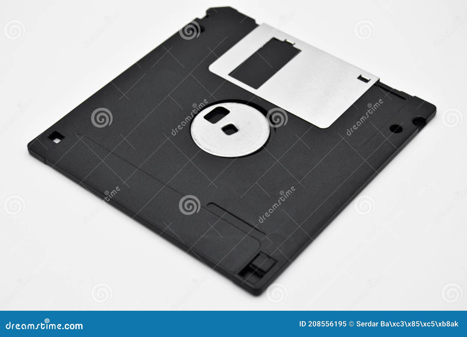 Old Computer and Data Storage Technology, Black Magnetic Floppy Disk ...