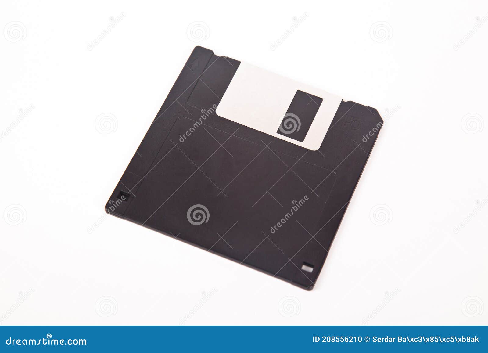 Old Computer and Data Storage Technology, Black Magnetic Floppy Disk ...