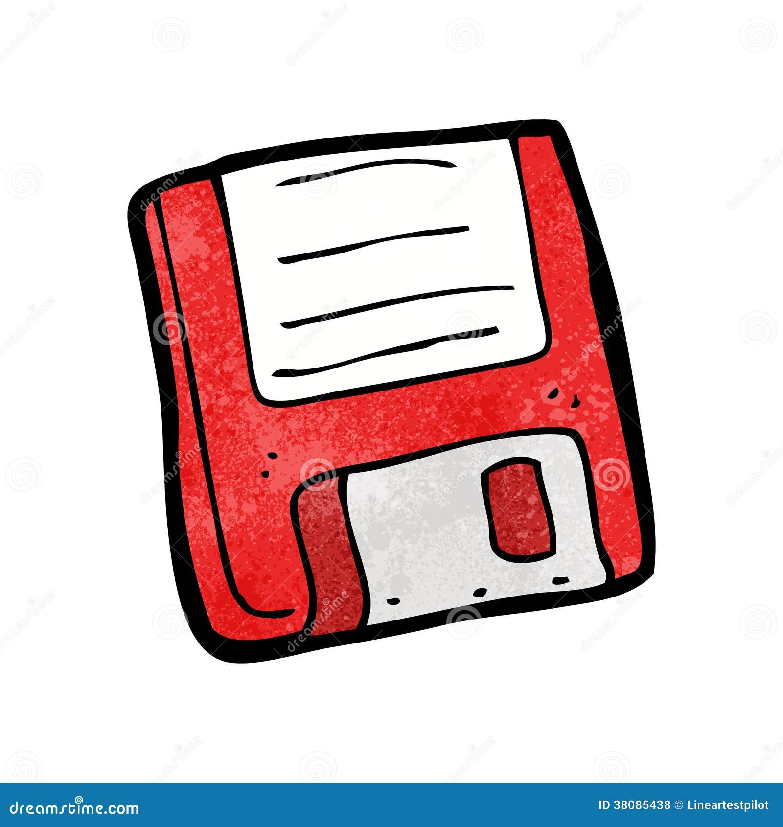 Old computer disk cartoon stock vector. Illustration of crazy - 38085438