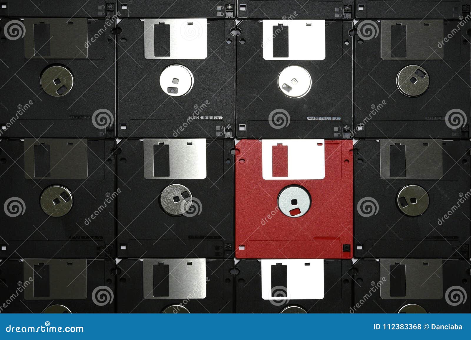 Old computer floppy disks stock photo. Image of object - 112383368