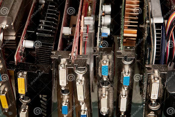 Old Computer Graphics Cards Stock Image - Image of pile, dusty: 91656943