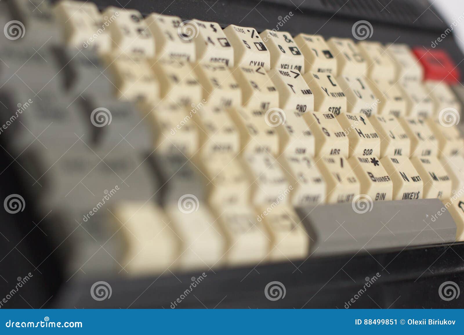 Old Computer Keyboard As Part of Computer Stock Image - Image of ...