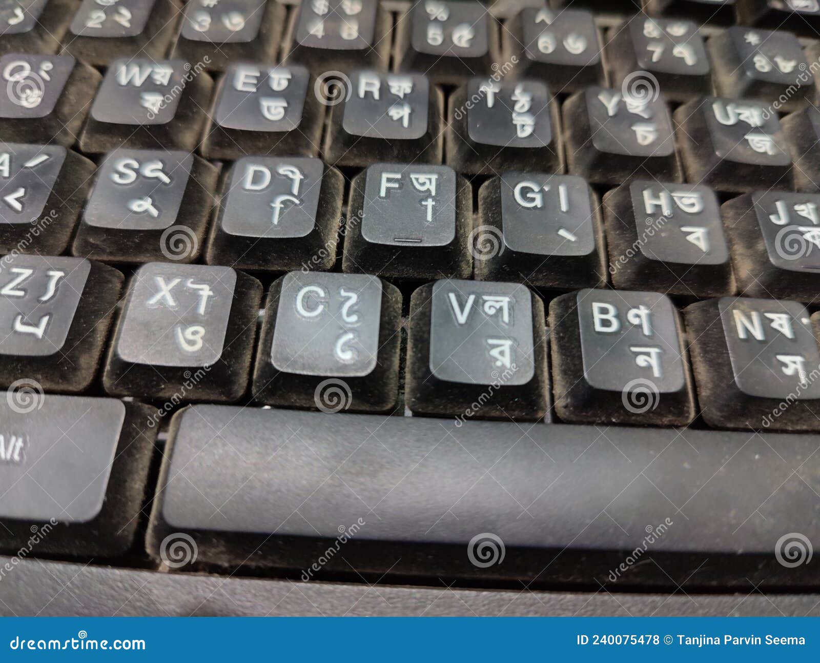 Old Computer Keyboard. Dirty Keyboard Stock Photo - Image of ...