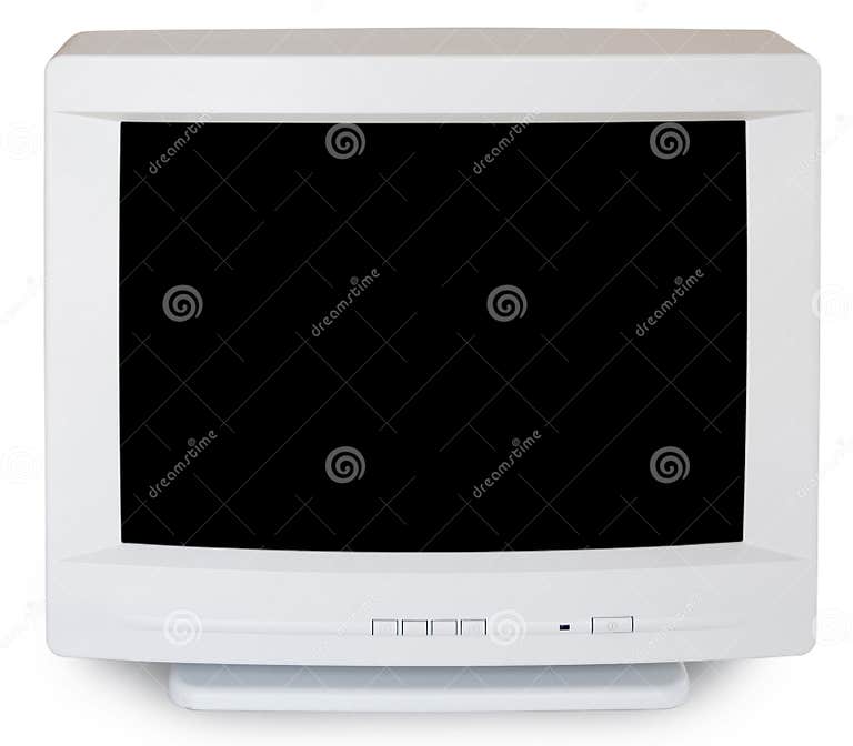 Old Computer Monitor stock image. Image of isolated, watch - 4908839