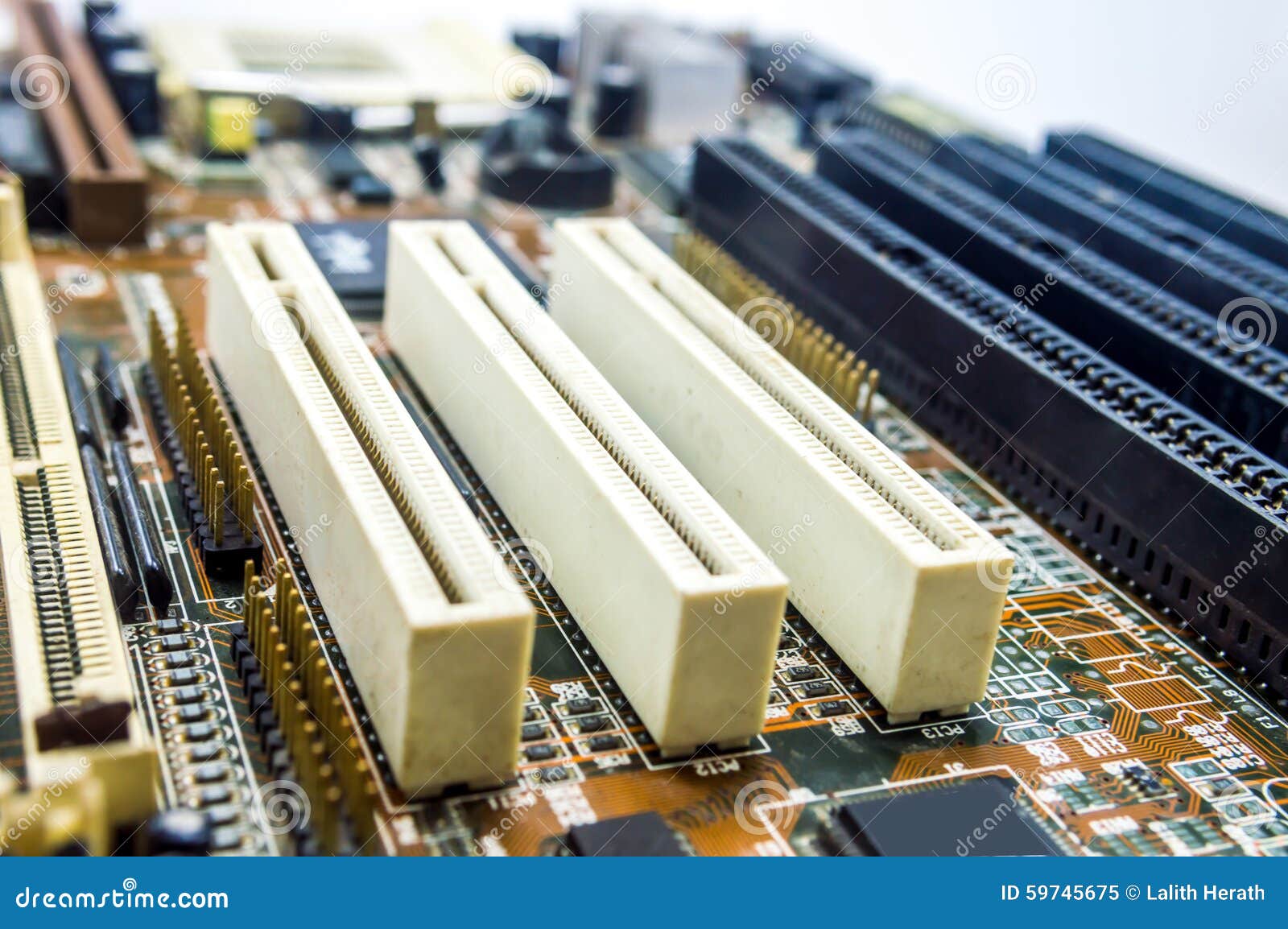 Old Computer Mother Board 4 Stock Image - Image of ideas, electronics ...