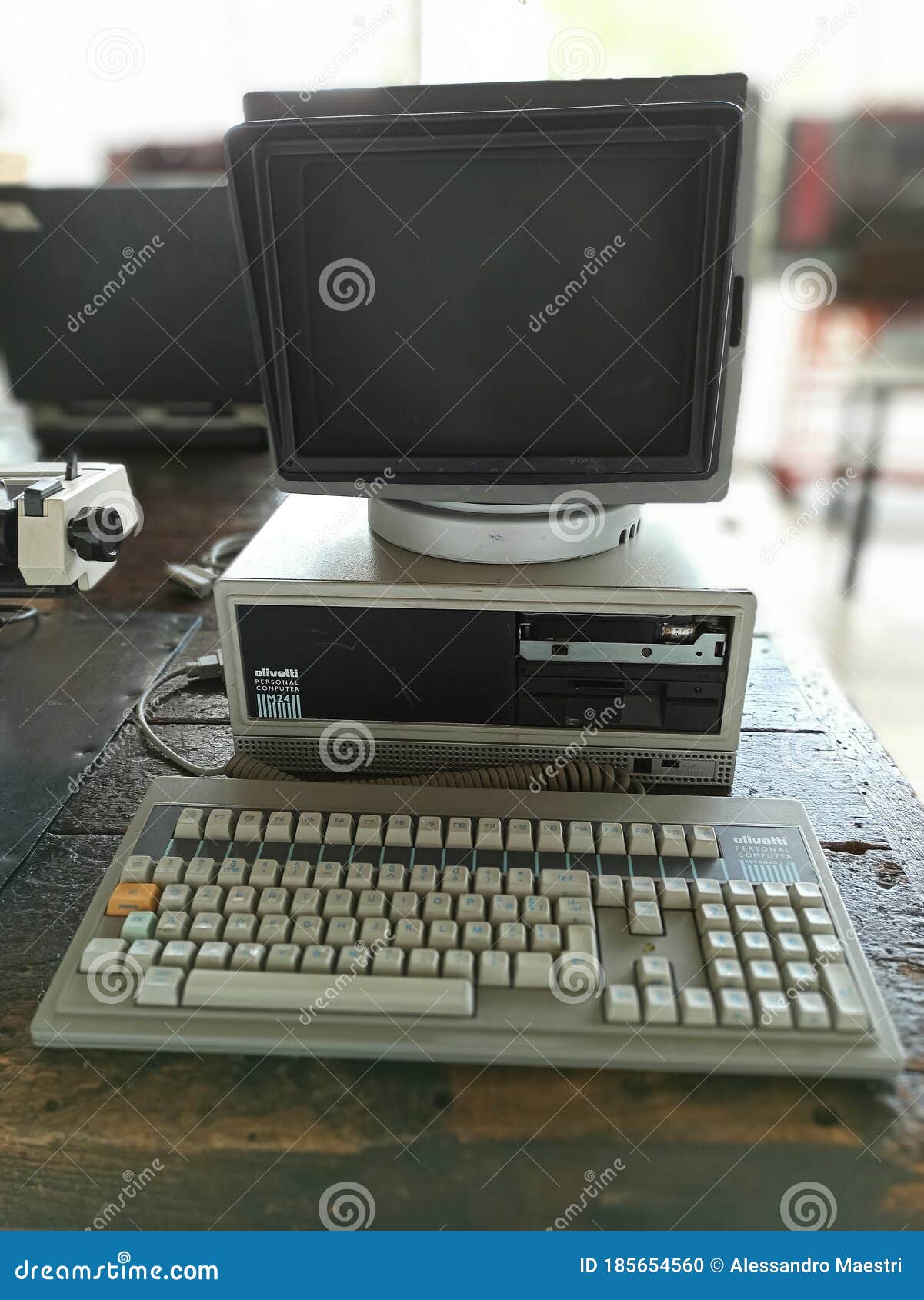 An Old Computer or PC Olivetti M24 for Collection Editorial Image ...