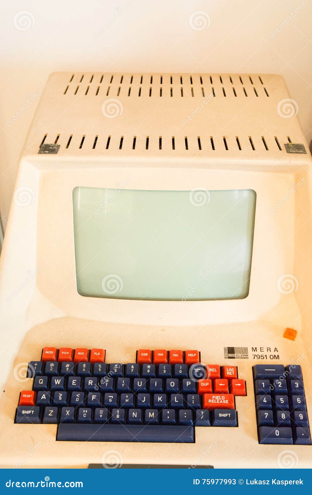Old computer editorial stock photo. Image of screen, retro - 75977993