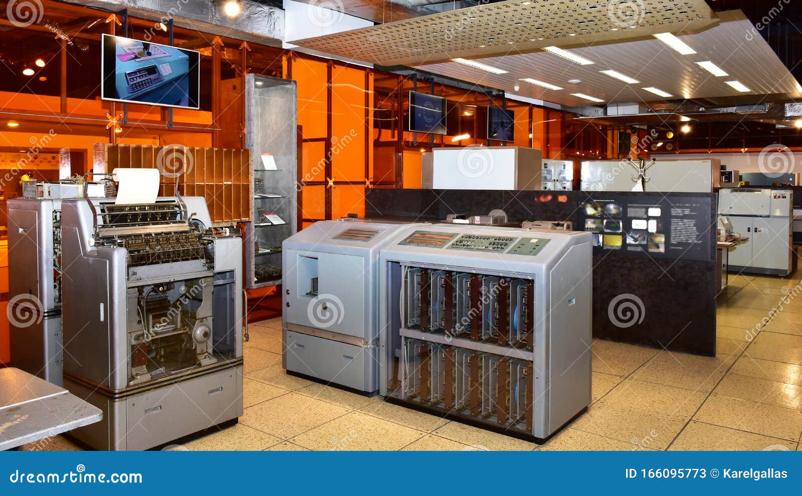 Old computer room stock image. Image of woodpecker, room - 166095773