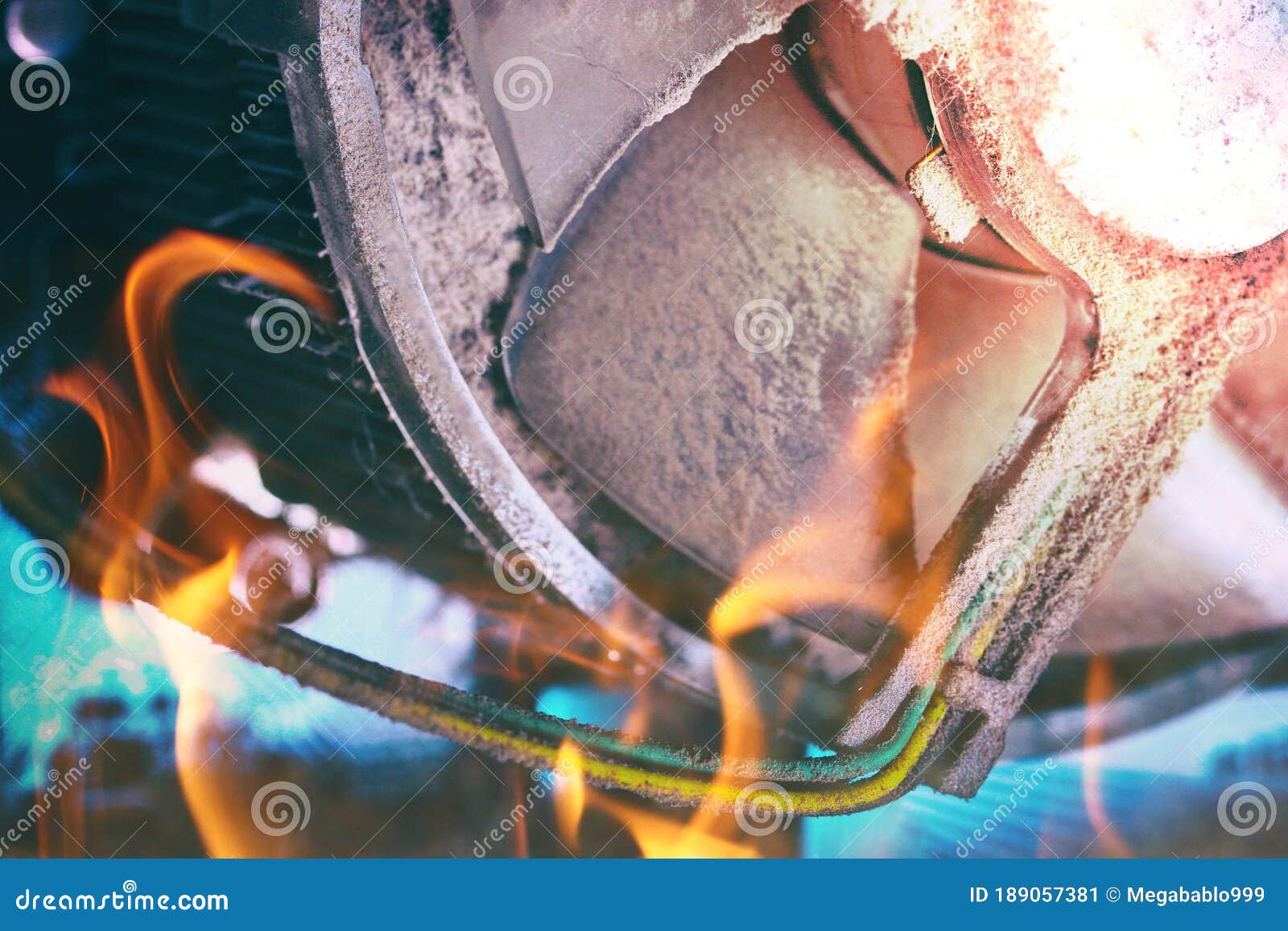Old Computer System Unit with Dust Inside Stock Image - Image of broken ...
