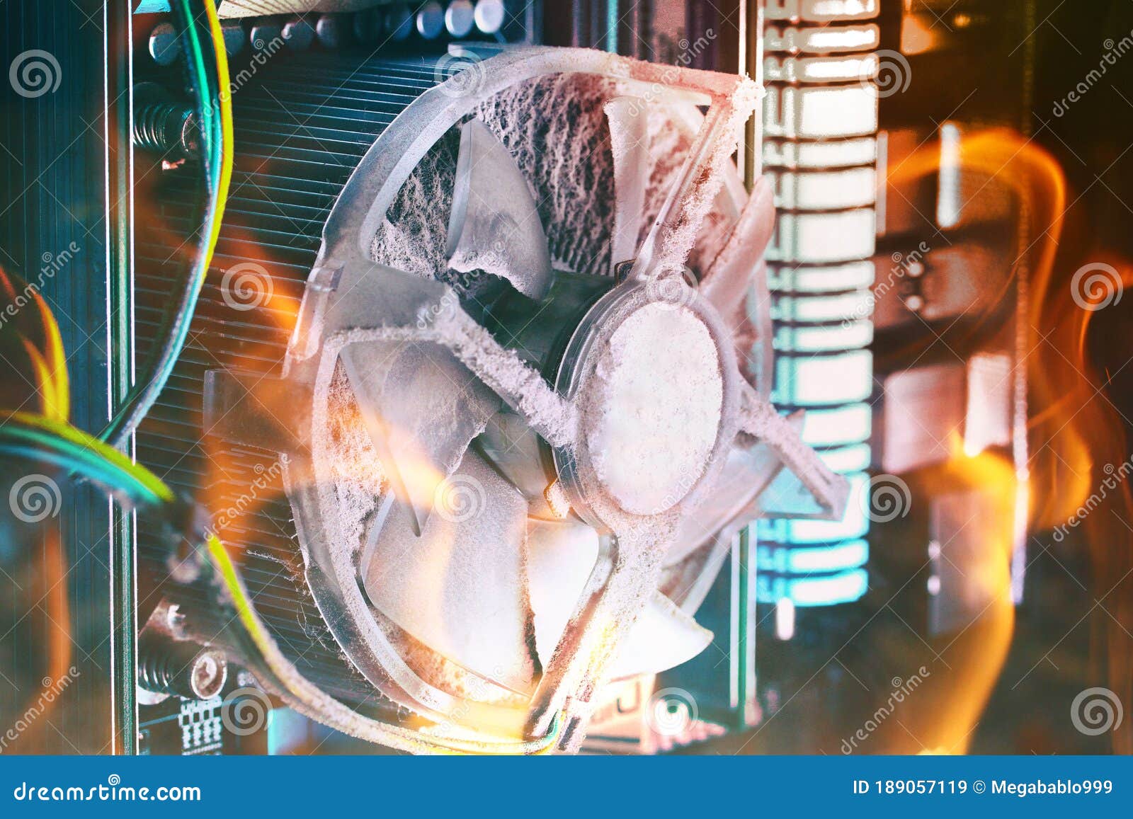 Old Computer System Unit with Dust Inside Stock Image - Image of case ...