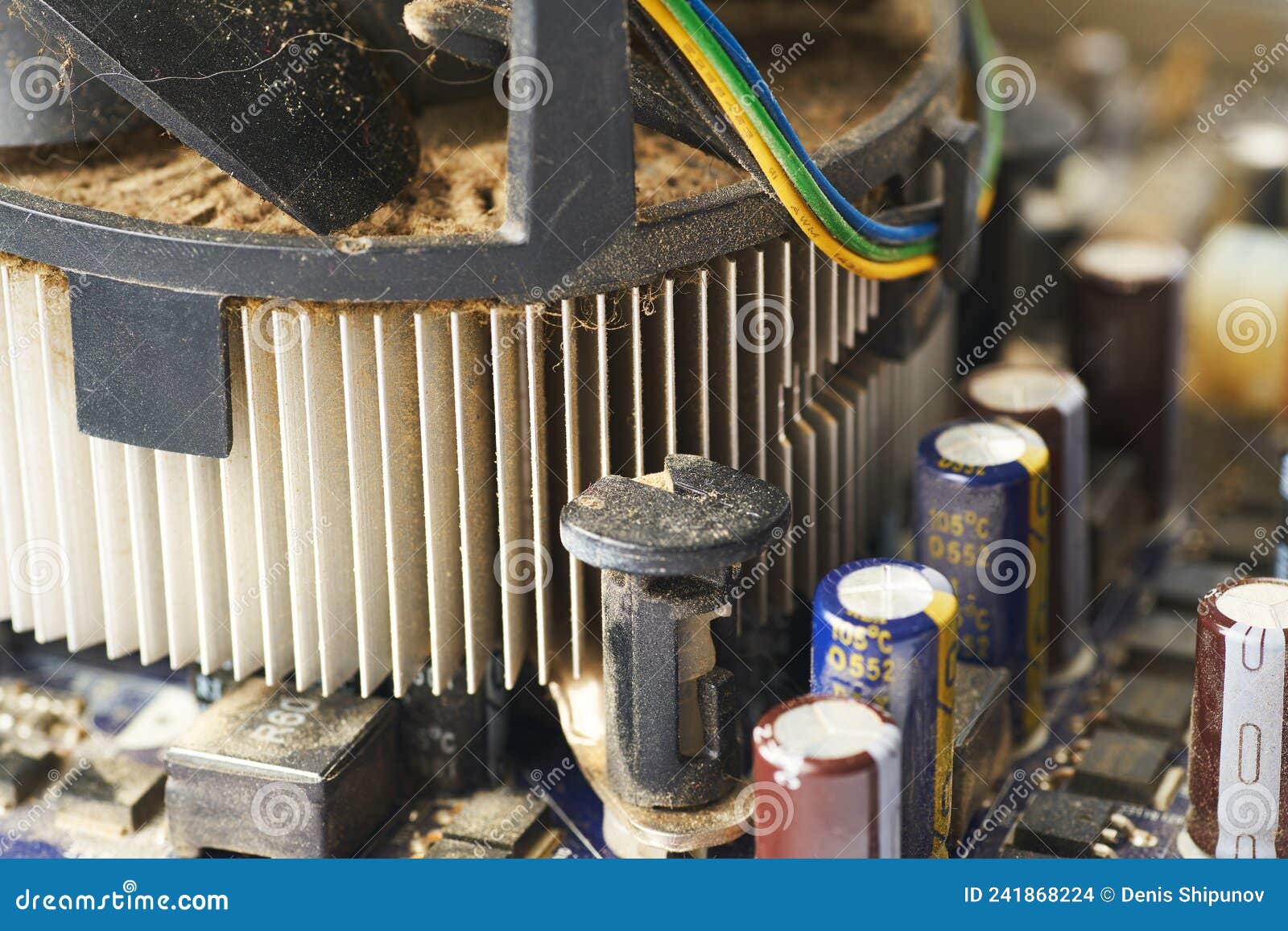 Old Computer System Unit with Spiderweb and Dust Inside Stock Photo ...