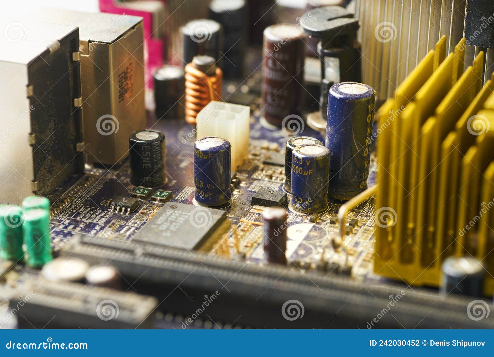 Old Computer System Unit with Spiderweb and Dust Inside Stock Photo ...