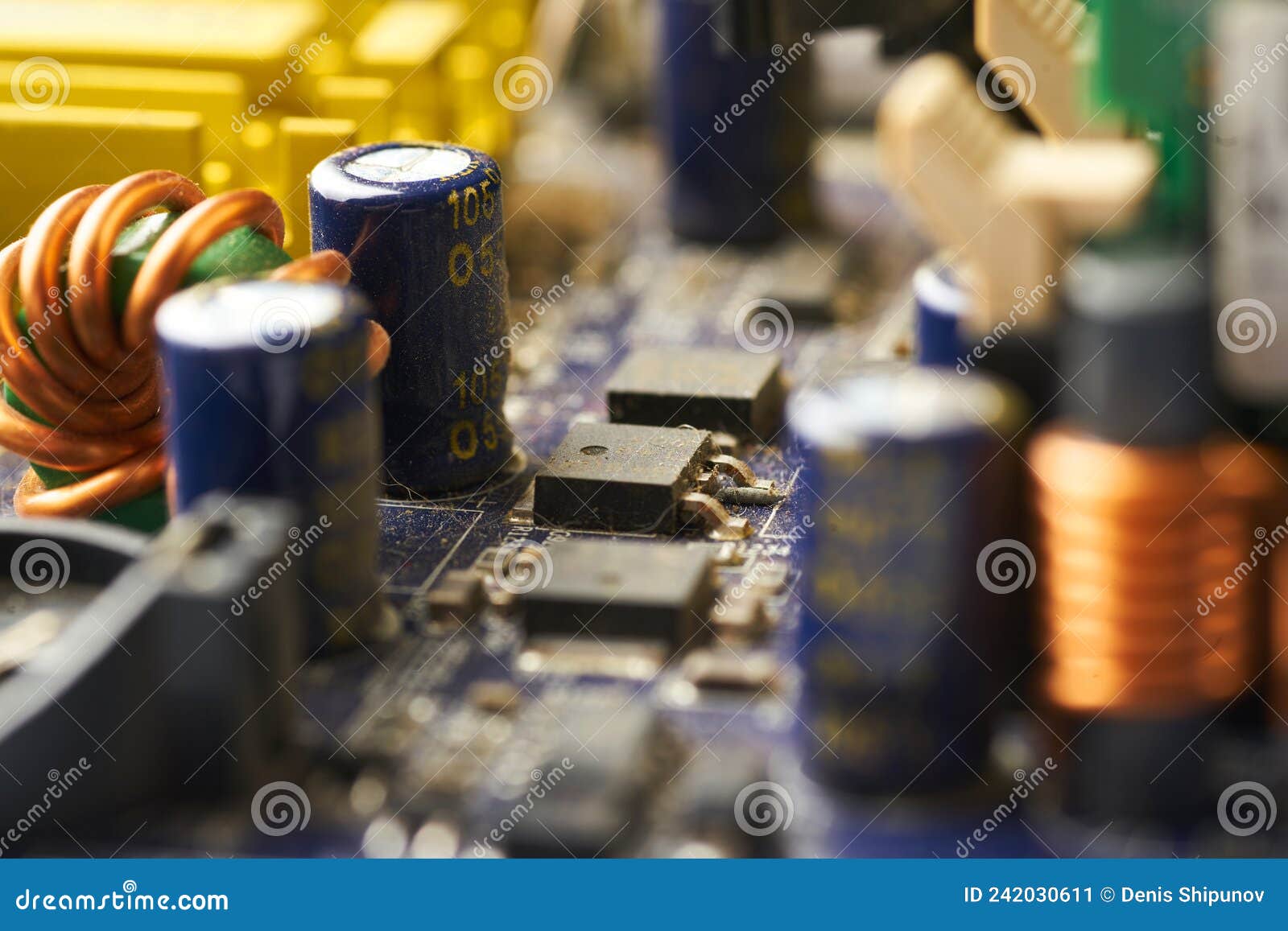 Old Computer System Unit with Spiderweb and Dust Inside Stock Image ...