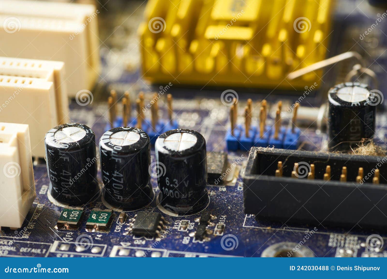 Old Computer System Unit with Spiderweb and Dust Inside Stock Photo ...