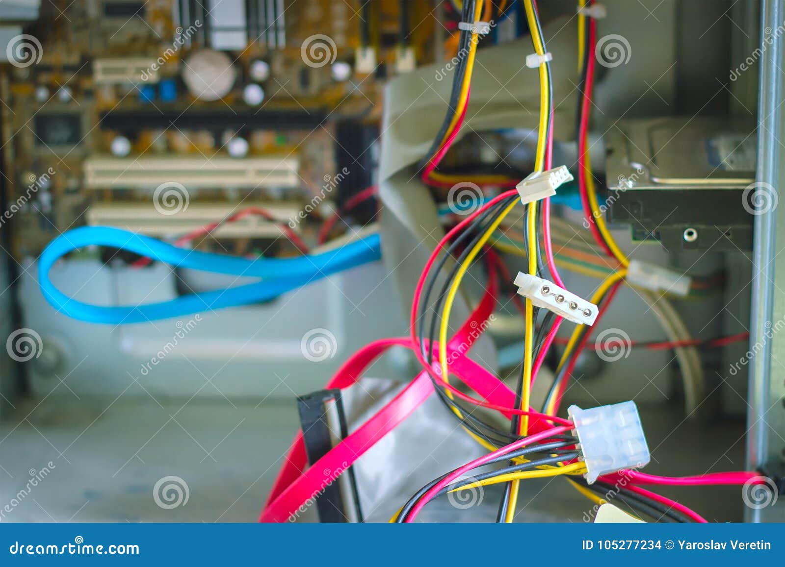 Old Computer System Wires Dust Inside Royalty-Free Stock Image ...
