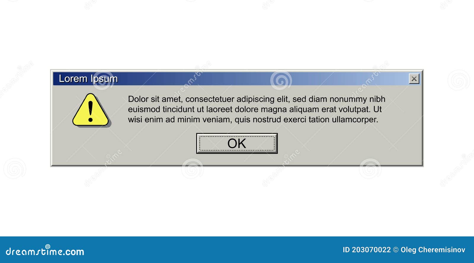 Windows 95 Error Message