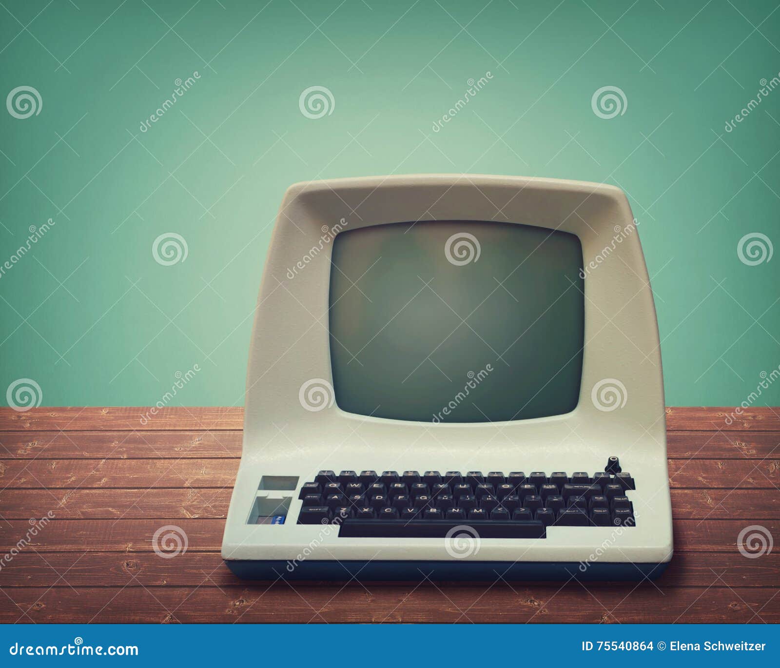 Old computer stock photo. Image of tool, equipment, communication ...