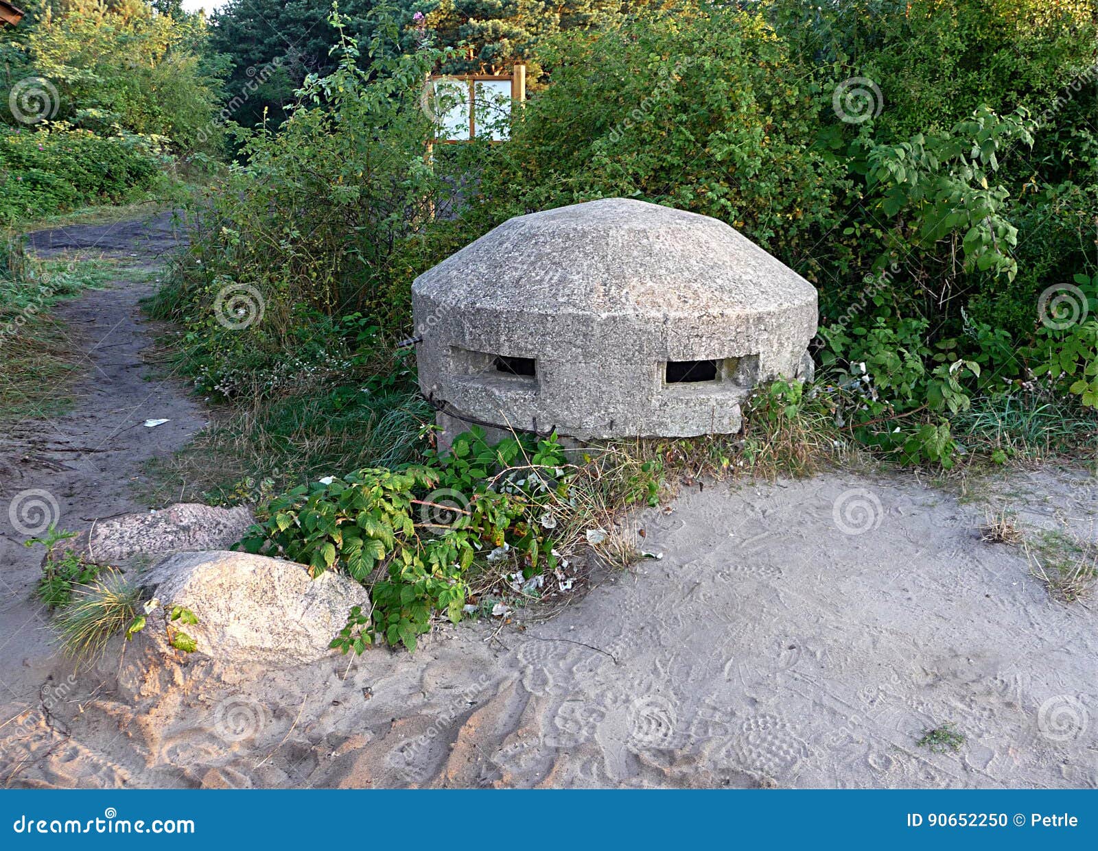Old concrete army bunker stock photo. Image of heritage - 90652250