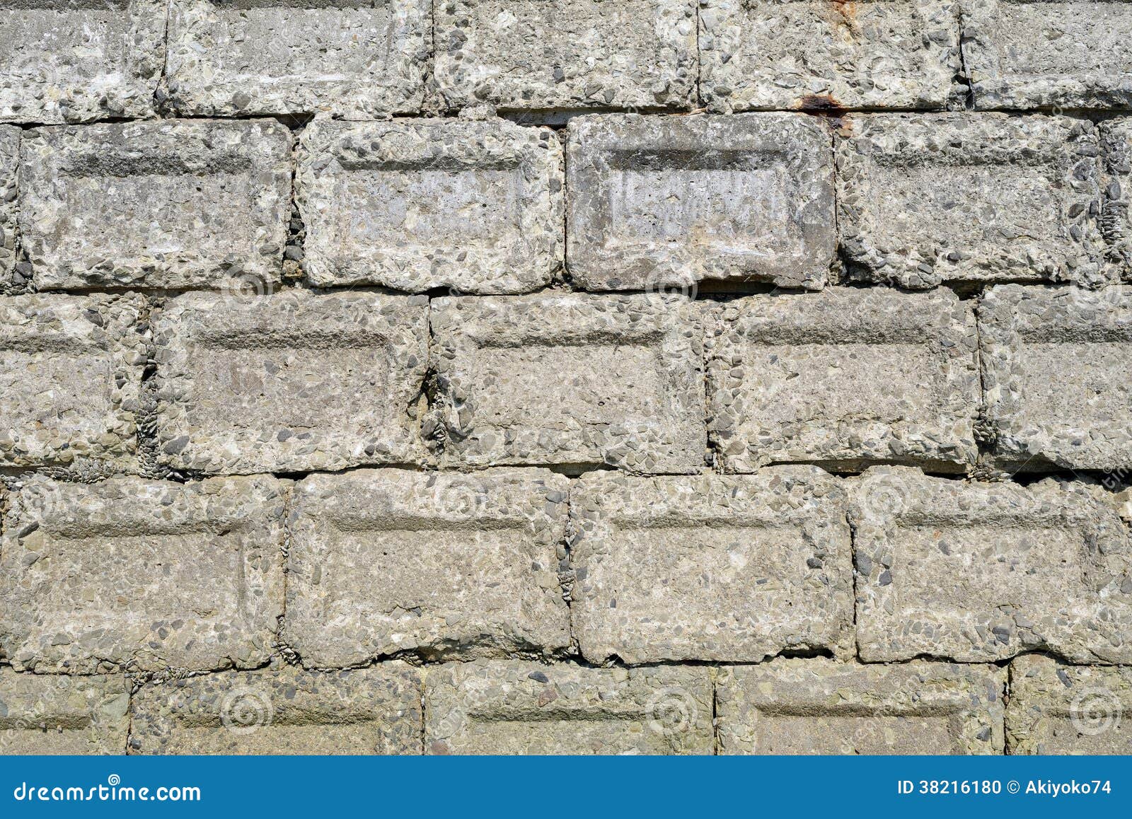 Old concrete blocks stock photo. Image of cement, aged - 38216180