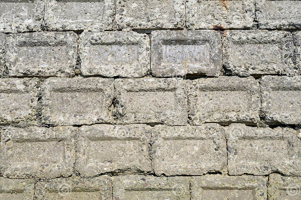 Old concrete blocks stock photo. Image of cement, aged - 38216180
